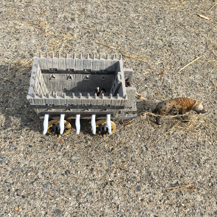 3D Printable Large Orc Wagon by Arthur Melander