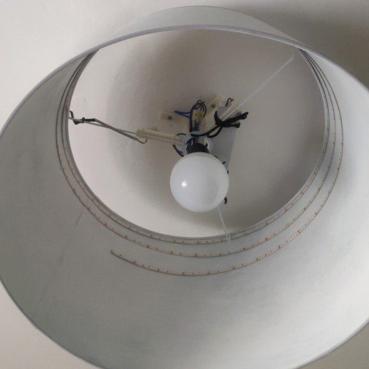 3D Printable Universal Ceiling hood lamp mount by Gianluca Magrini