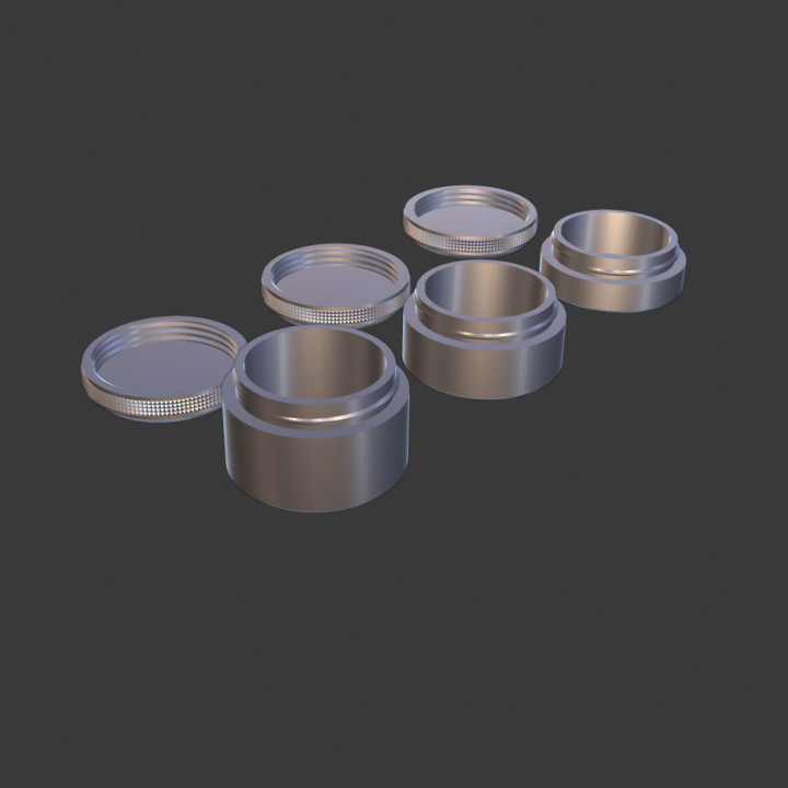 3D Printable Threaded Jar by Tom