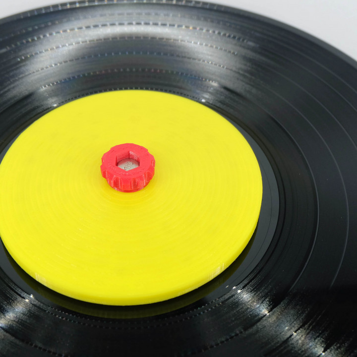 3D Printable LP vinyl 12 inch record label saver washer by Kasidej ...
