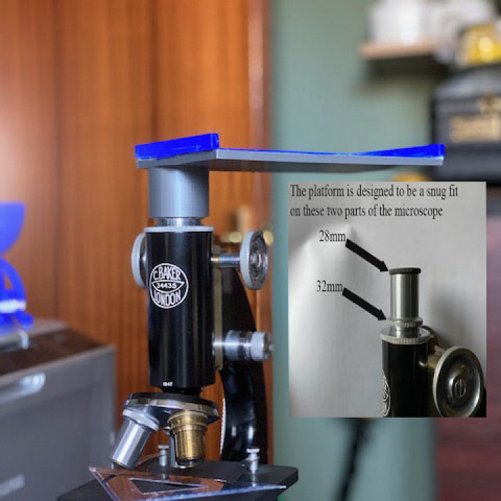 3D Printable Iphone 11 Microscope Mount by Bob