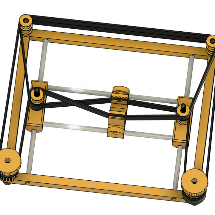 3D Printable Manual CoreXY Mechanism by Dr Ronny