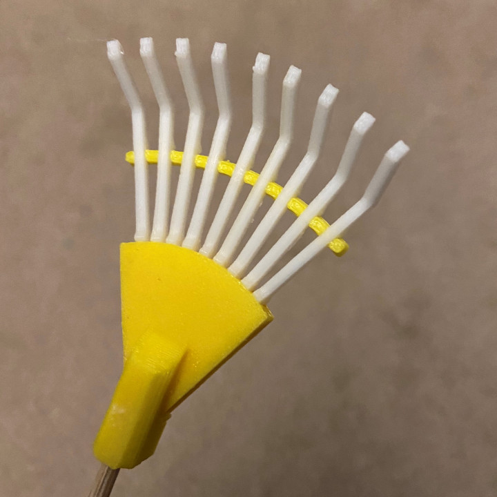 3D Printable Sturdy Mini Rake by James Eckert