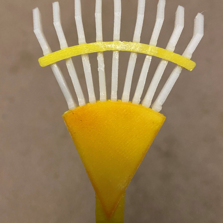 3D Printable Sturdy Mini Rake by James Eckert