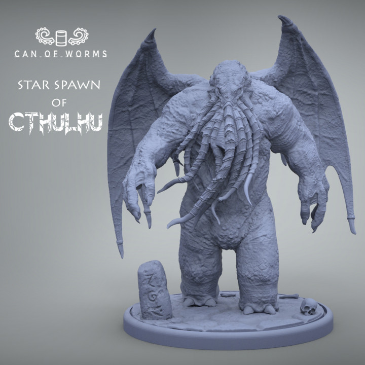 3D Printable Star Spawn of Cthulhu Big Scale & Miniature by Toni ...