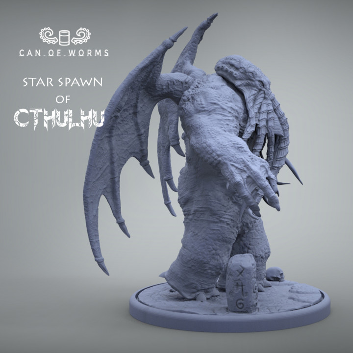 3D Printable Star Spawn of Cthulhu Big Scale & Miniature by Toni ...