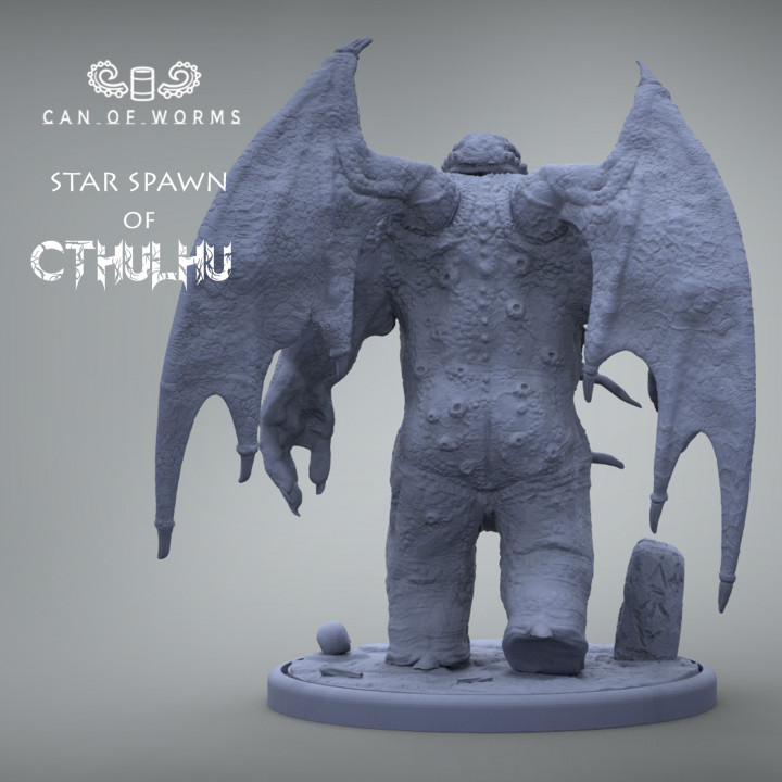 3D Printable Star Spawn of Cthulhu Big Scale & Miniature by Toni ...