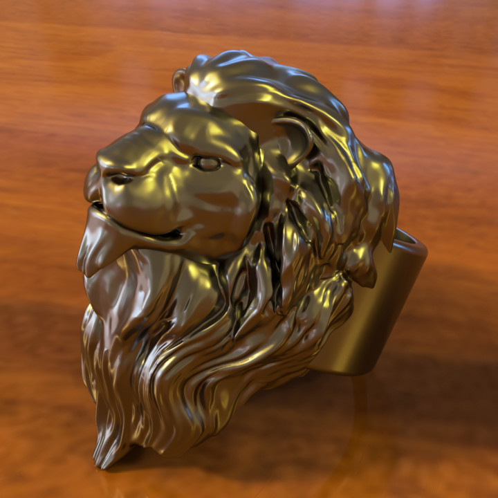 3D Printable The Lion King`s Mane Ring by oTTeuM sTudio
