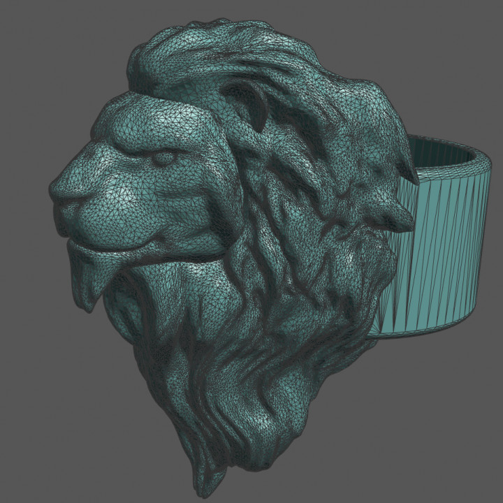 3D Printable The Lion King`s Mane Ring by oTTeuM sTudio