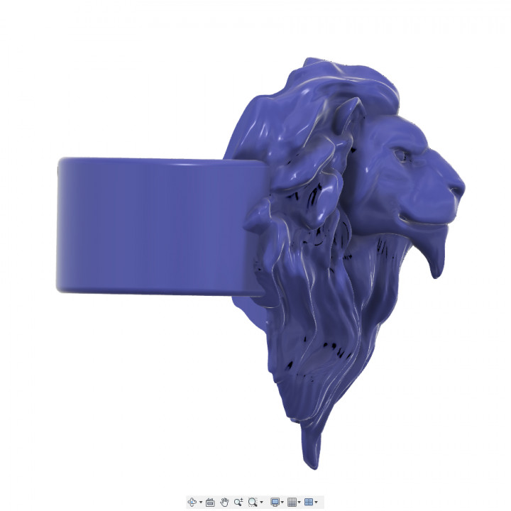 3D Printable The Lion King`s Mane Ring by oTTeuM sTudio