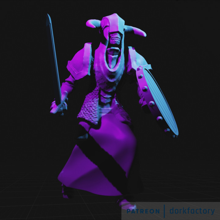3D Printable Undead Guard by Dorkfactory Miniatures