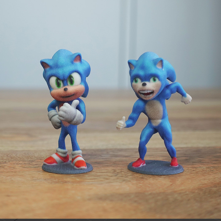 3D Printable Bad Sonic by 3D Print Guy