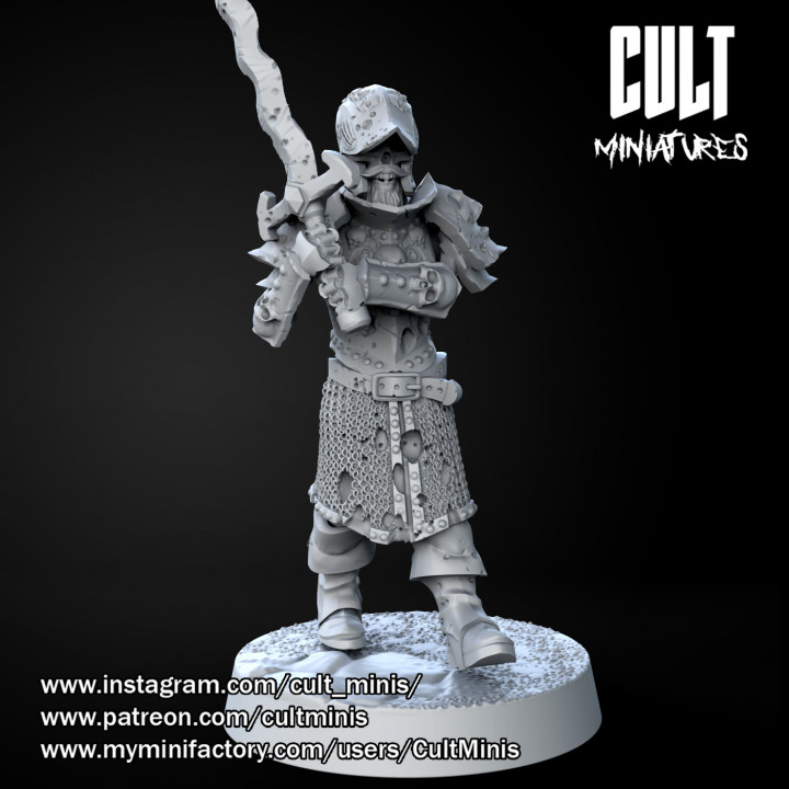 3D Printable Dead Knight Regiment by Cult Miniatures