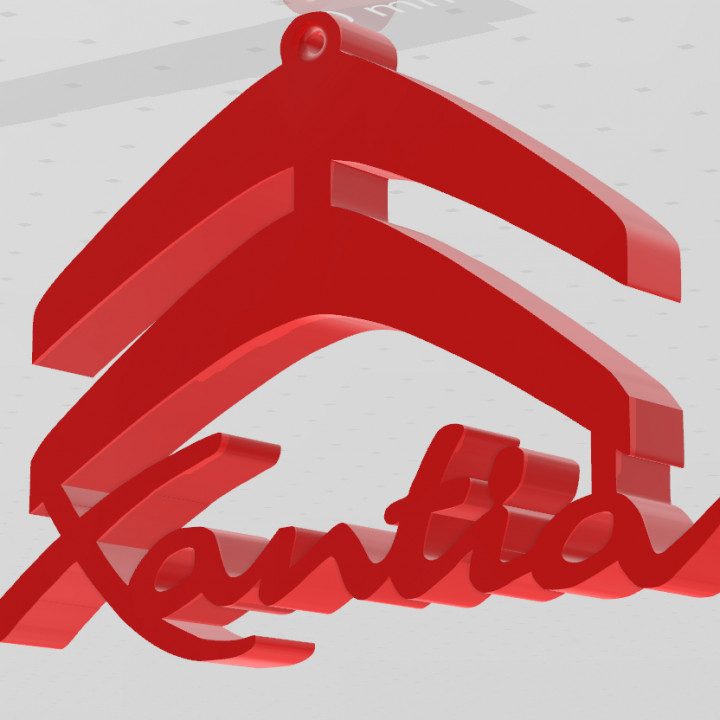 3D Printable Xantia Logo 3D Design by Amir Mohammad Behmadi