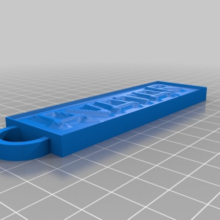 3D Printable Avatar Keychain by B Pouwels
