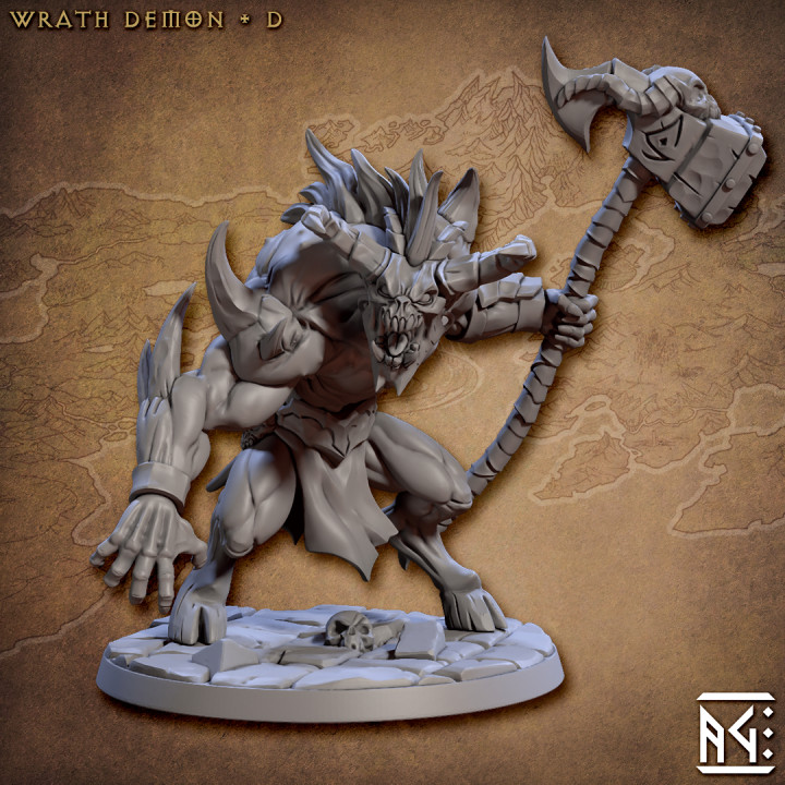 3D Printable Wrath Demons - 4 Modular Units - Abyss Demons by Artisan Guild
