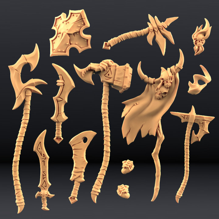 3D Printable Weapons for Loot & Racks: Abyss Demons Set by Artisan Guild