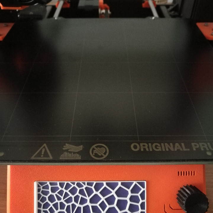 3D Printable Prusa i3 MK3 screen cover voronoi pattern by Aleksandar ...