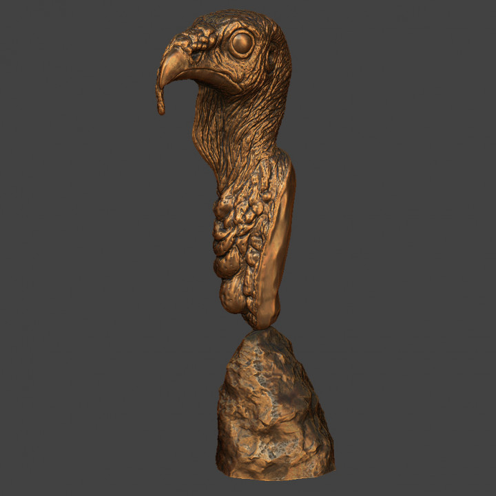 3D Printable Turkey Bust by Steven Pfaff