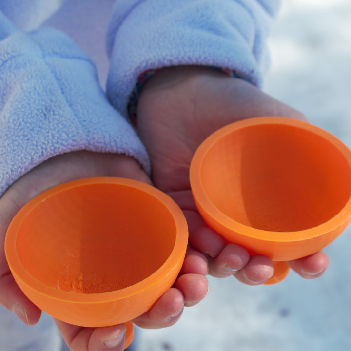 3D Printable Snowball Maker by Patrick McInerny