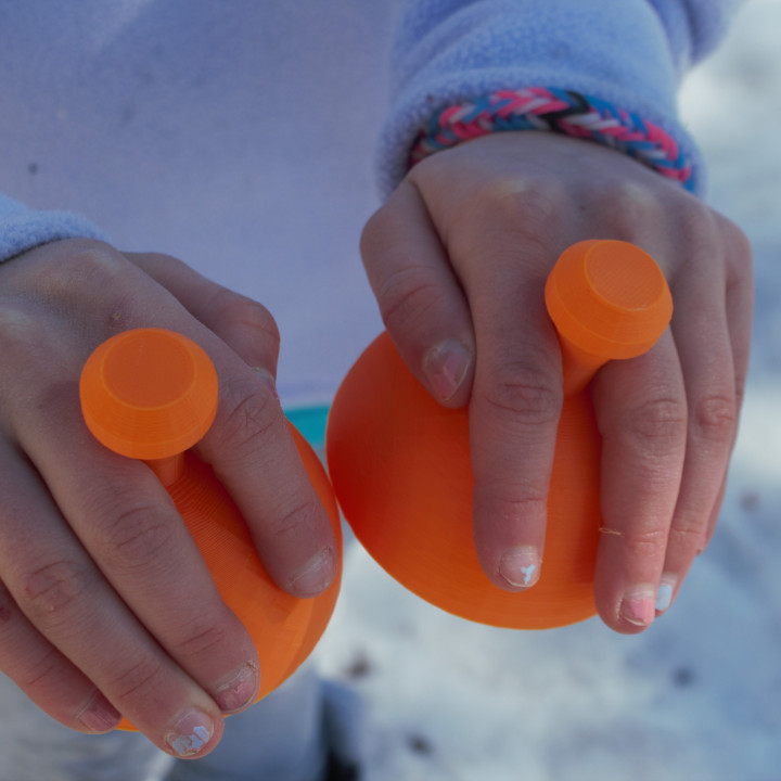 3D Printable Snowball Maker by Patrick McInerny