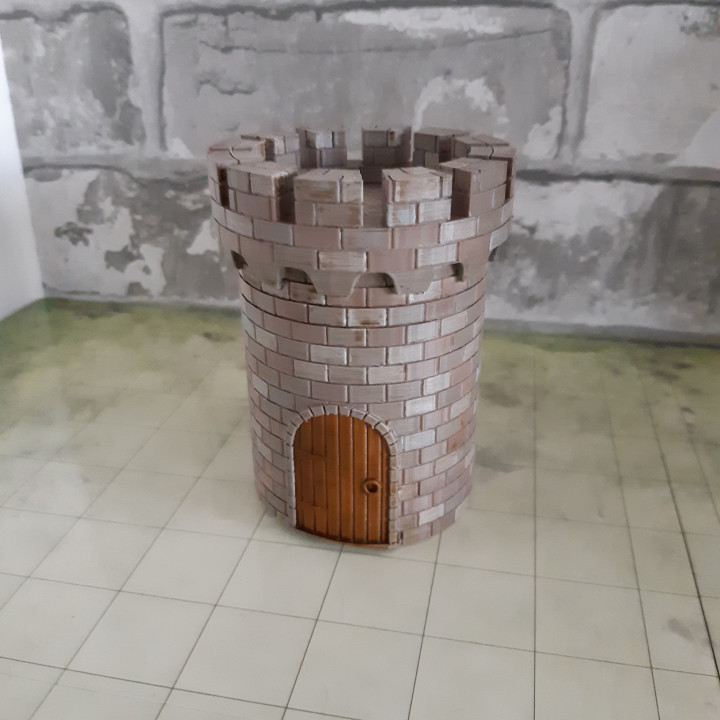 3D Printable Castle Tower Sample by Dobbel Dragon