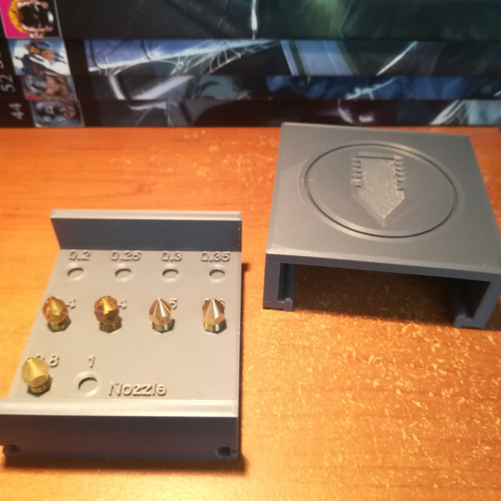 3D Printable Nozzle holder/Case for nozzles by Marek Ertl