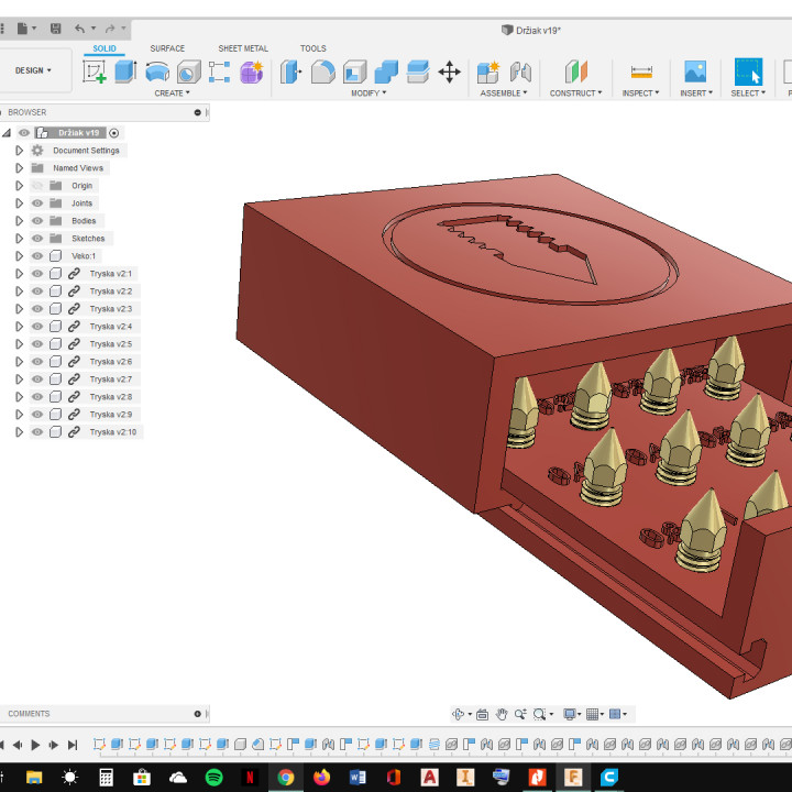 3D Printable Nozzle holder/Case for nozzles by Marek Ertl