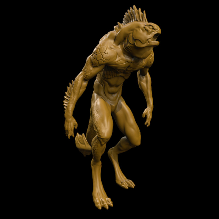 3D Printable Deep one by Jeremy Smith