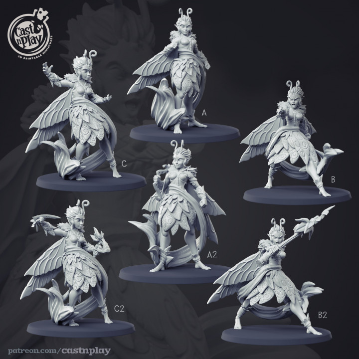 3D Printable Sprites (Pre-Supported) by Cast n Play