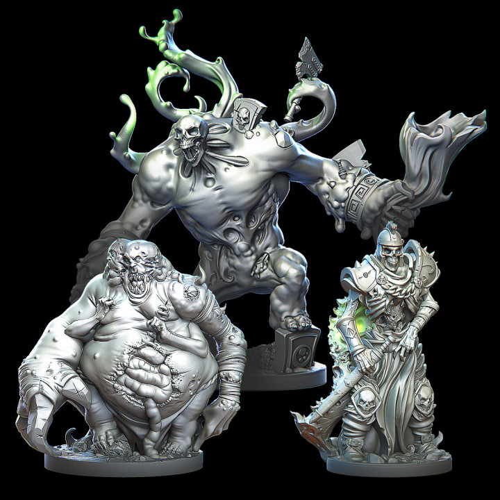 3D Printable Undead Scourge Bundle + 2 Free Skeletons by Leonardo Escovar