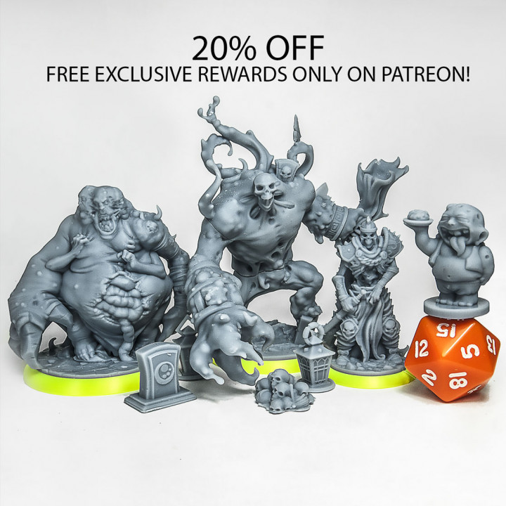 3D Printable Undead Scourge Bundle + 2 Free Skeletons by Leonardo Escovar