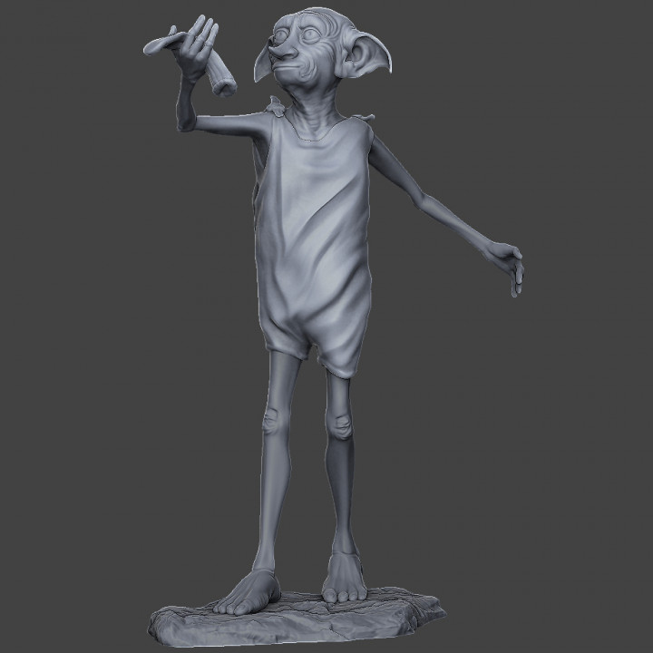 3D Printable Dobby Statue by Steven Pfaff