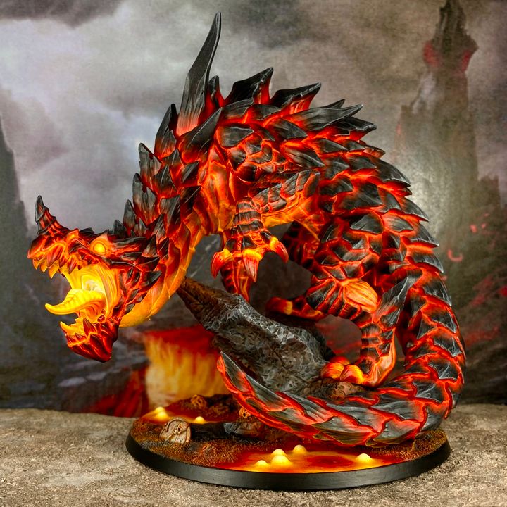 3D Print of Delani - Depths Dragon by DW-Mini-Creations