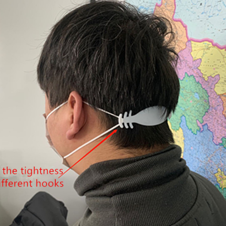 3D Printable Adjustable Extension Connector Band for Facial Masks by FacFox