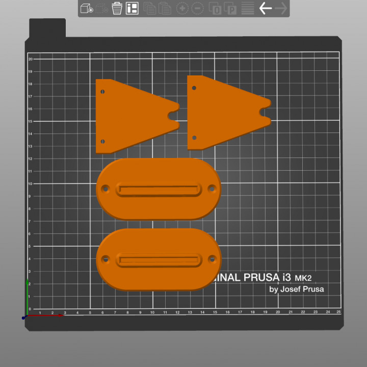 3D Printable RC Aircraft Wheel Stand -60mm by Dan Ouellet