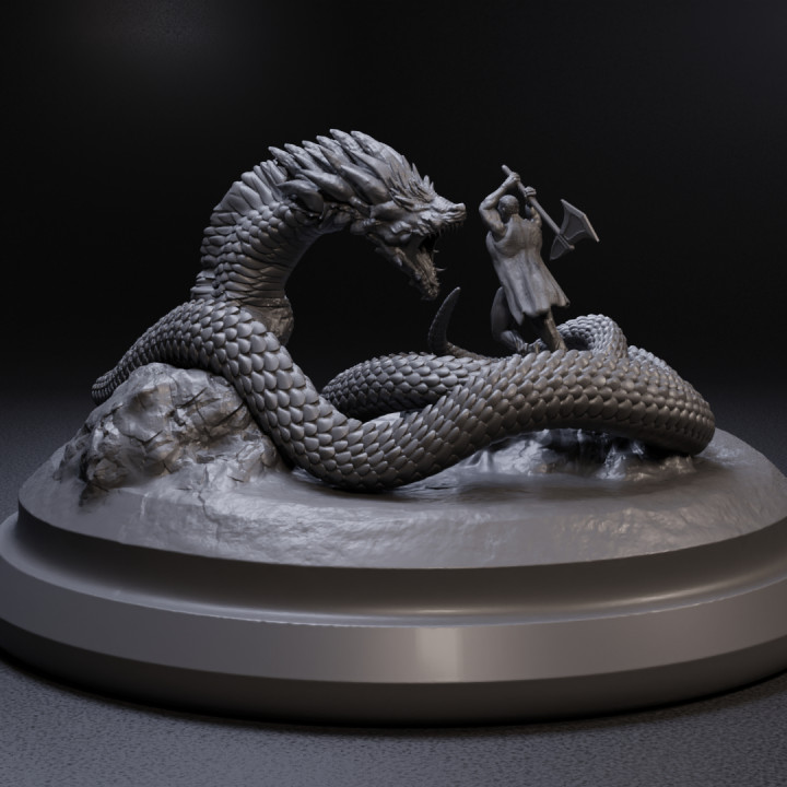 3D Printable Linnorm Vs Huntsman by Andrea Crazer