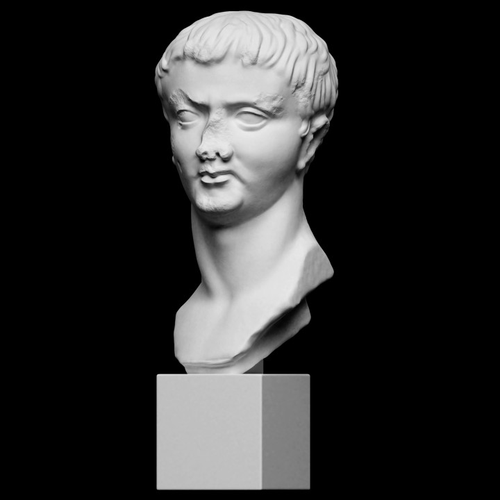 3D Printable Bust of Emperor Tiberius by Jadyn N. Marshall