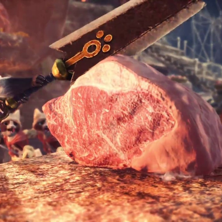 3D Printable Meowscular Chef Sword Monster Hunter World by Luca