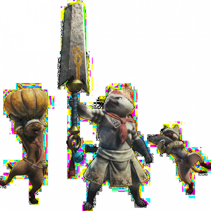 Descargar Meowscular Chef Sword Monster Hunter World de Luca