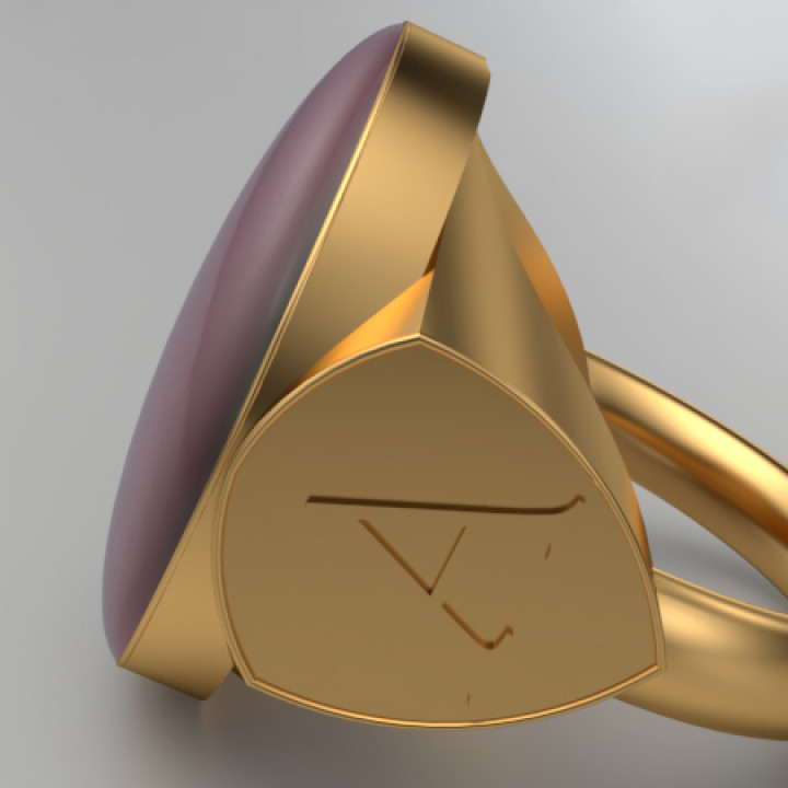 3D Printable Custom 3d ring by Luca