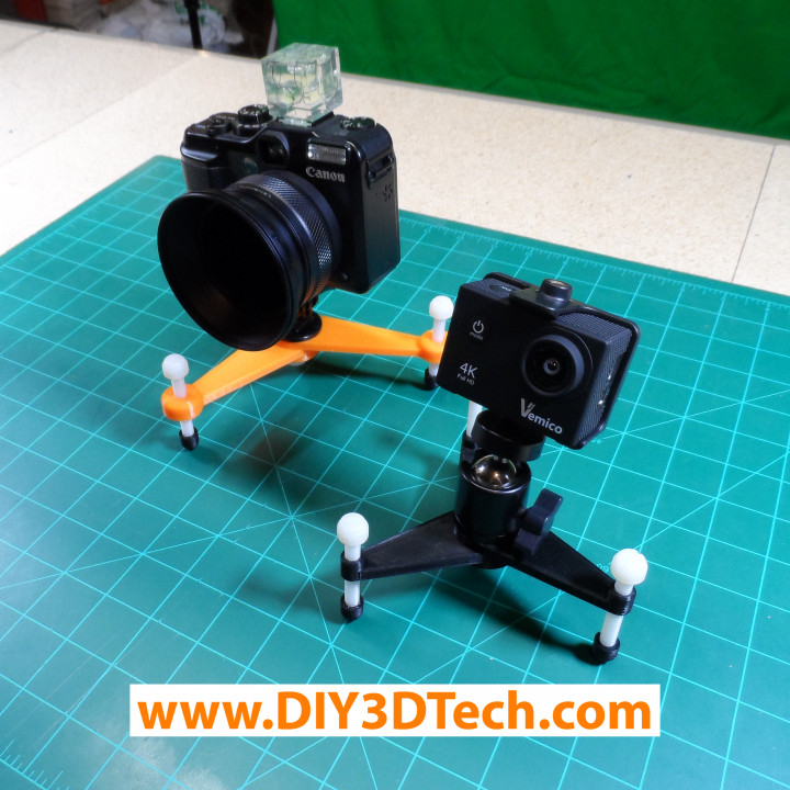 3D Printable Spider Leg B-Roll Camera Stand! by Mr. DIY3DTech.com