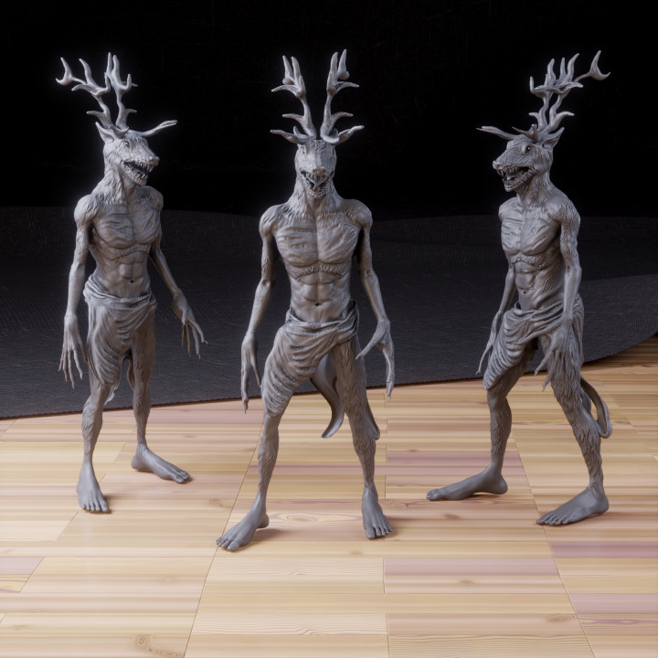 3D Printable Wendigo by Andrea Crazer