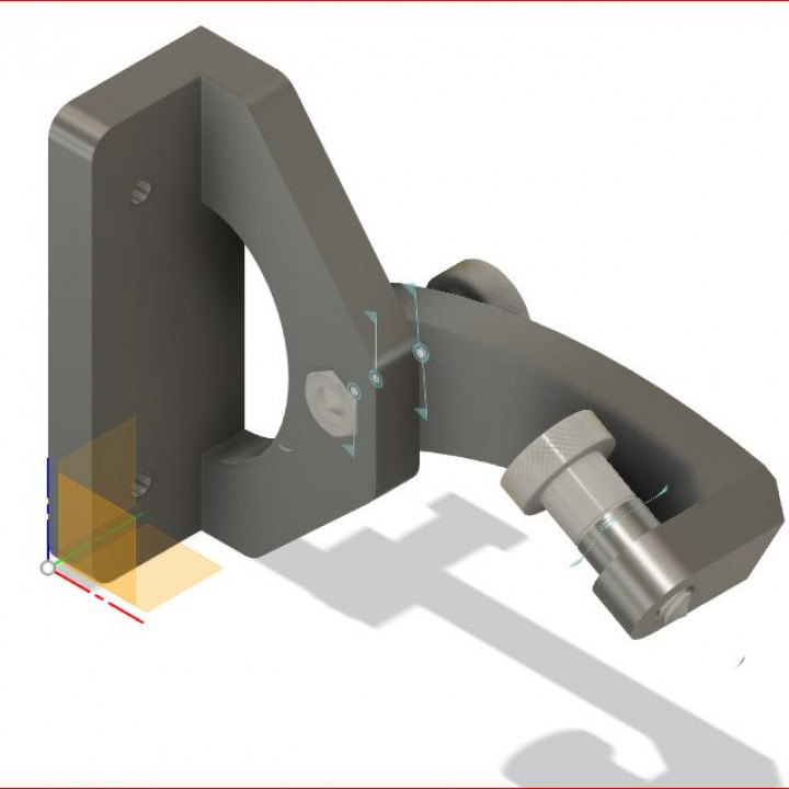 3D Printable OCULUS SENSOR ADJUSTABLE WALL AND CEILING MOUNT by Gregory S