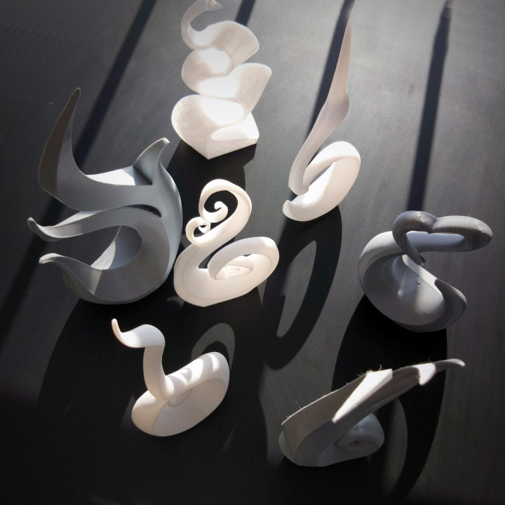 3D Printable Sculpture decorative Bundle by Ignacio Sastre