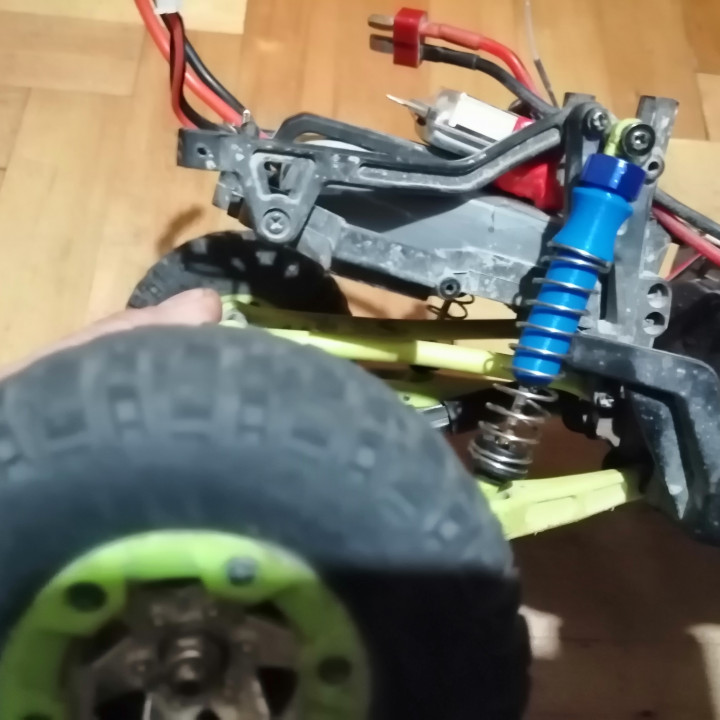 3D Printable Rc WLtoys 12428 1/12 shock absorbers , steering column by Yefremov