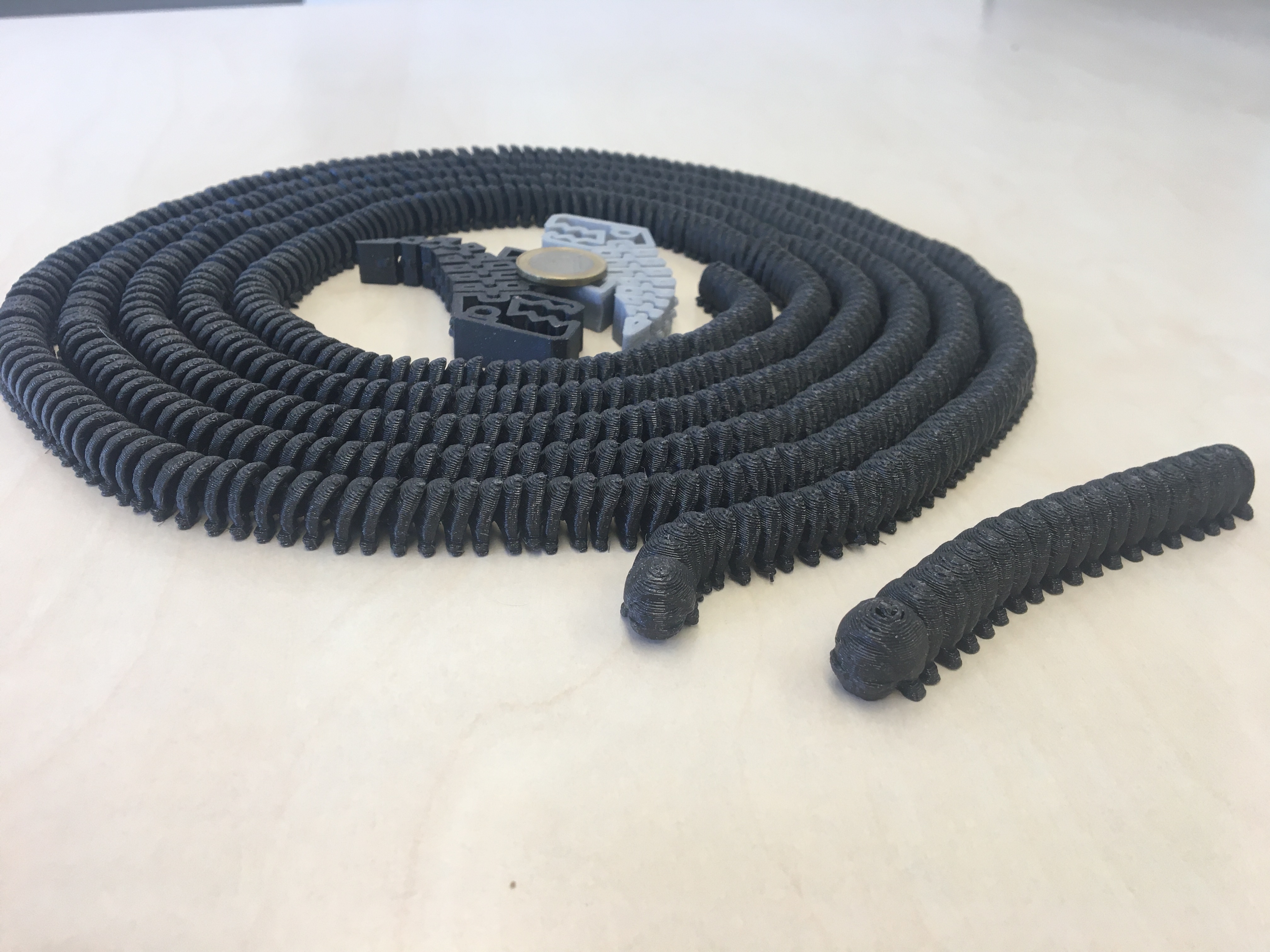 3D Printable Milli: Print in place, support free,articulated millipede ...