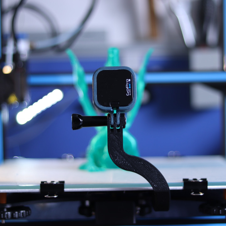 3D Printable GoPro attatch arm for CR-10 and similar by Gianluca Rolle