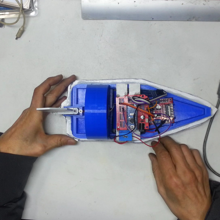 3D Printable Fan Powered RC Airboat making by GIL'S LAB길스랩