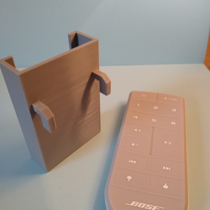 3D Printable Skadis - Bose remote control holder by Stewart